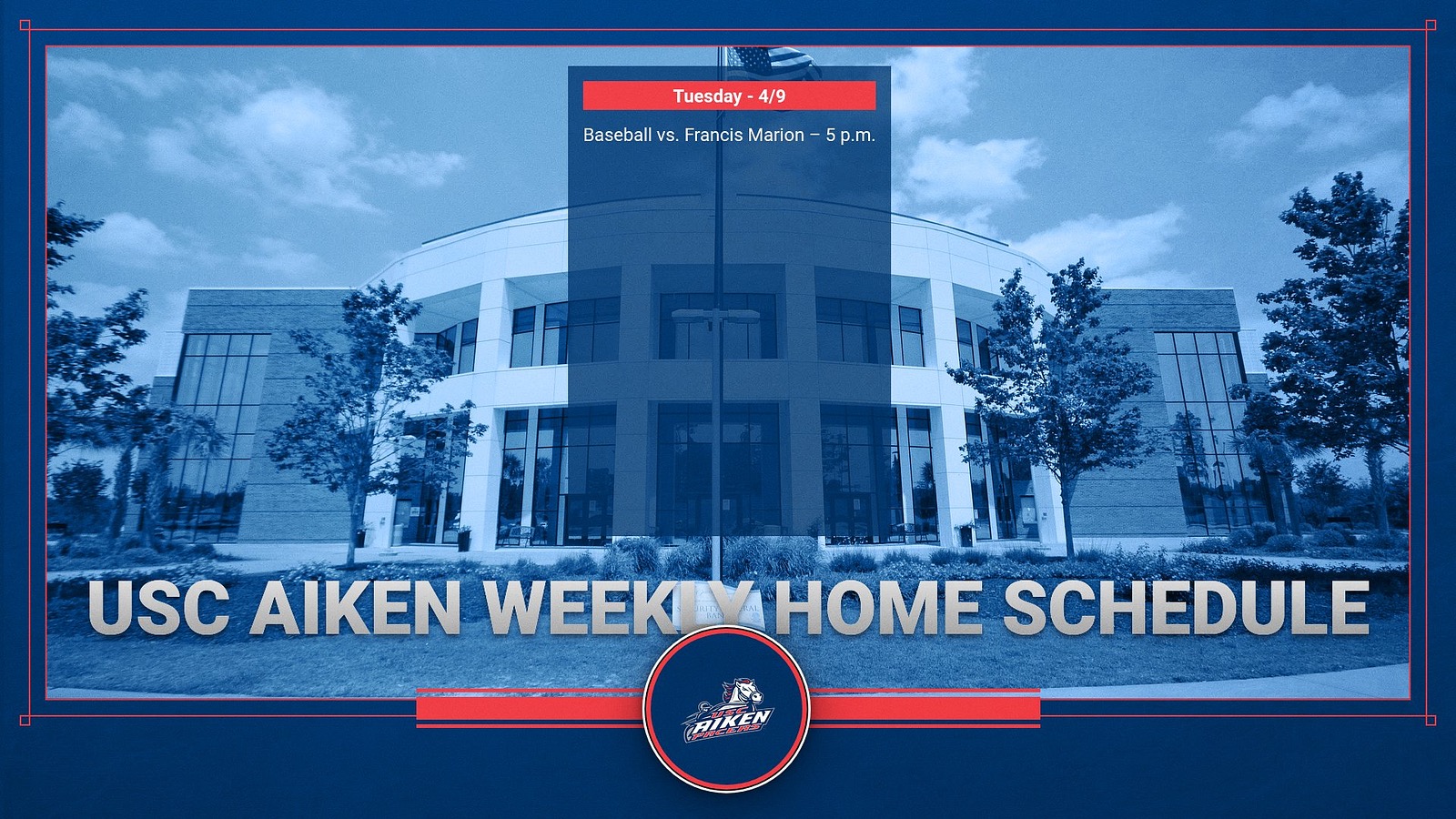 USC Aiken Weekly Home Schedule - Week 33 - University of South Carolina ...