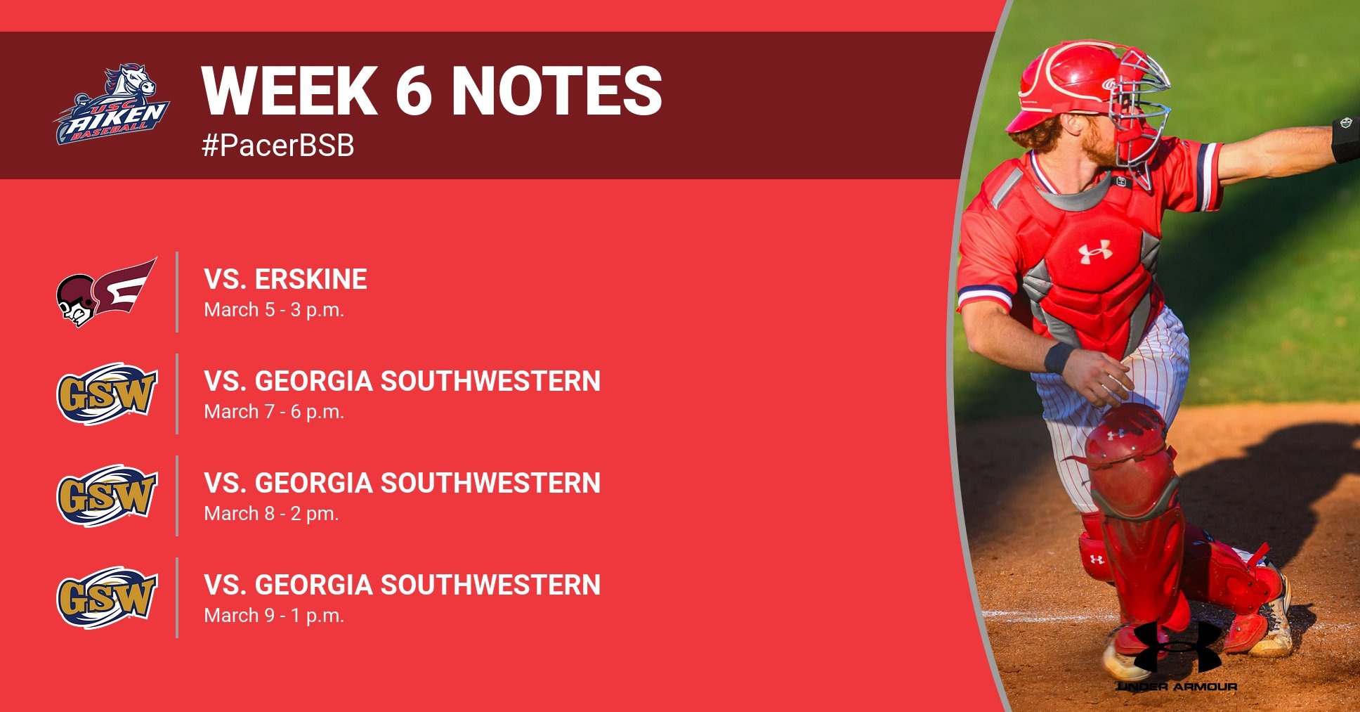 USCA Announces 2025 Baseball Schedule - University of South Carolina ...