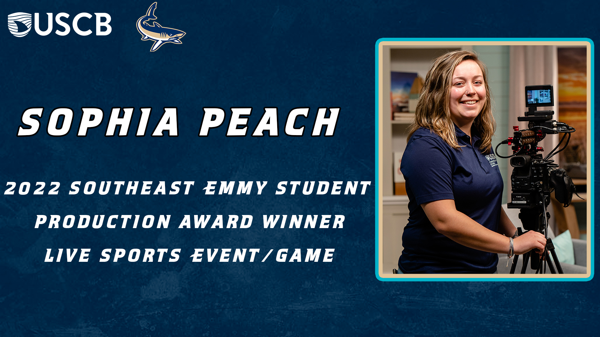 Sand Shark Alum Sophia Peach Wins USCB’s First-Ever Southeast Emmy ...
