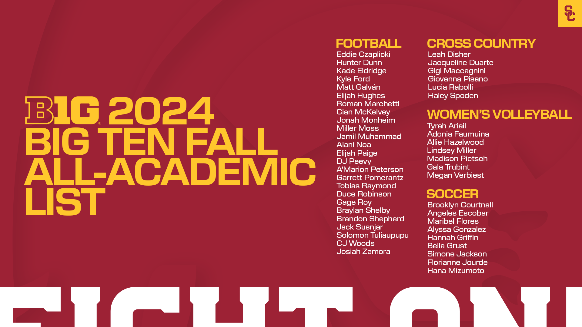 USC to Make Historic Move to Big Ten Conference in 2024 - USC Athletics