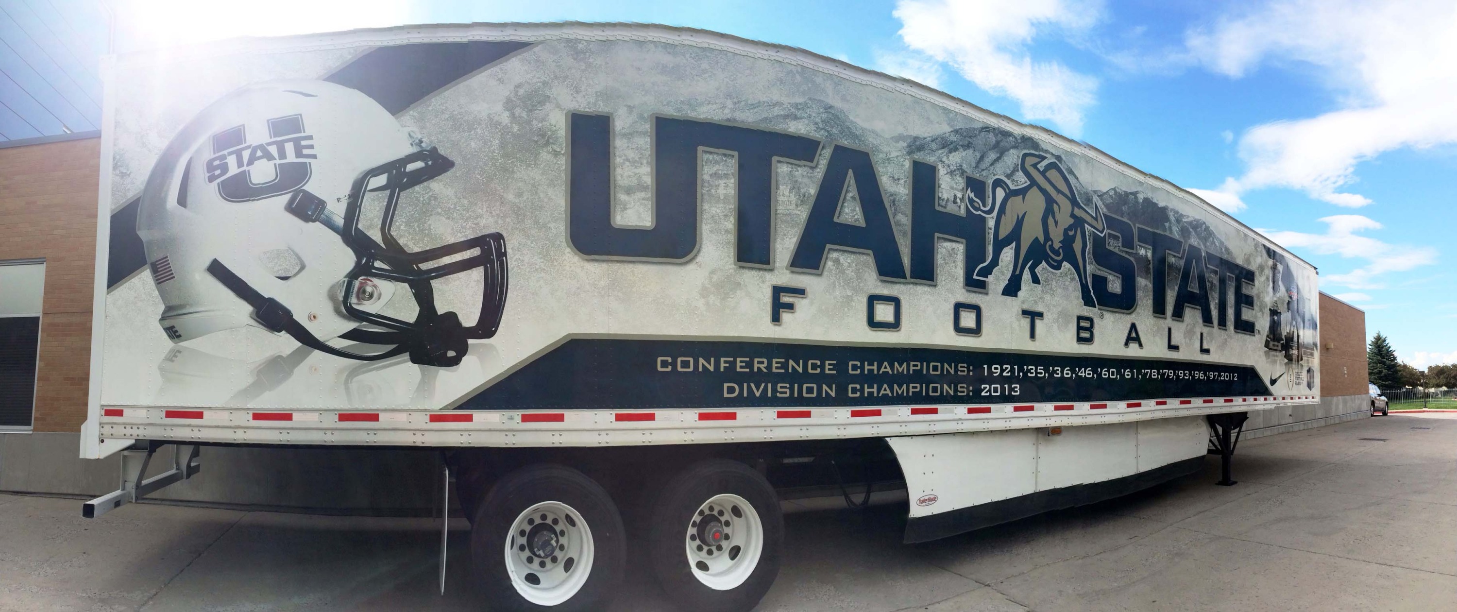 Utah State Athletics Unveils New Football Equipment Tractor and Trailer ...