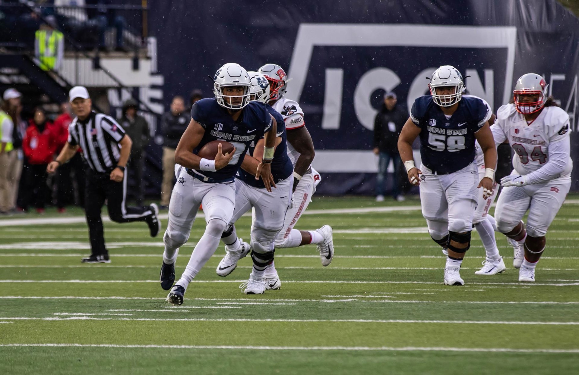 Utah State Makes It Five Straight Wins With 59-28 Homecoming Victory ...
