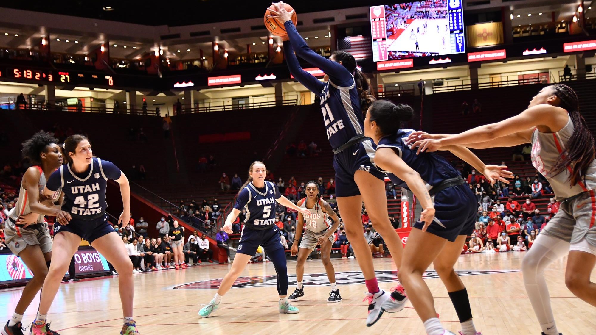 Utah State Women's Basketball Loses 93-73 at New Mexico - Utah State ...
