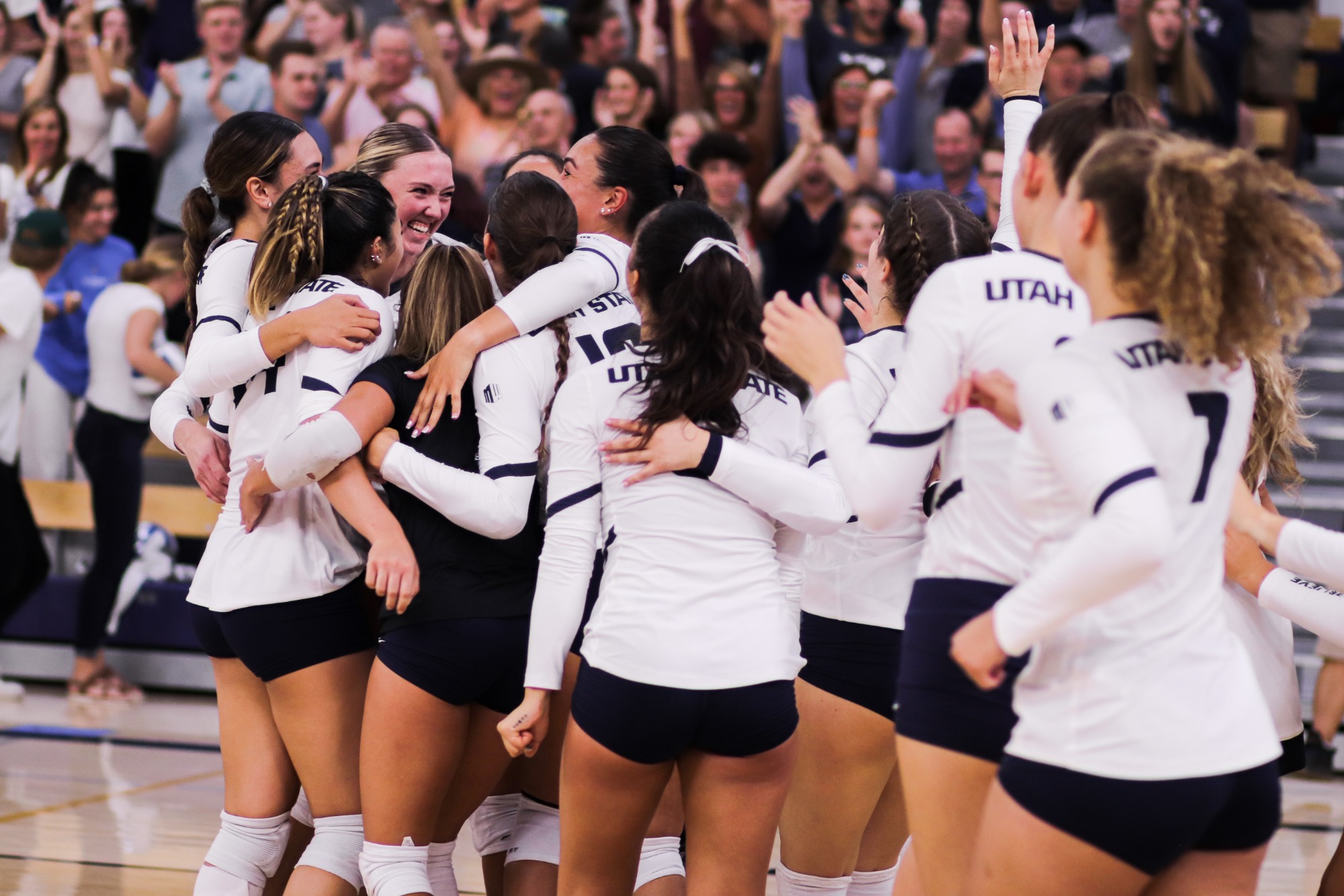 Utah State Volleyball Outlasts Utah Valley in Gritty 3-2 Battle - Utah ...