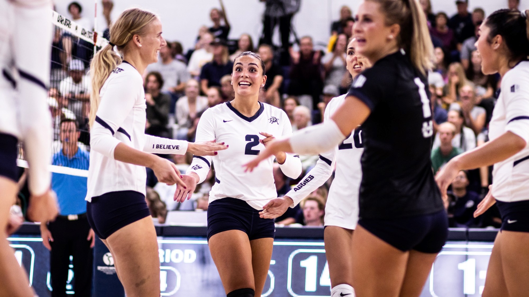 Utah State Volleyball Closes Out Non-Conference Slate With 3-2 Victory ...