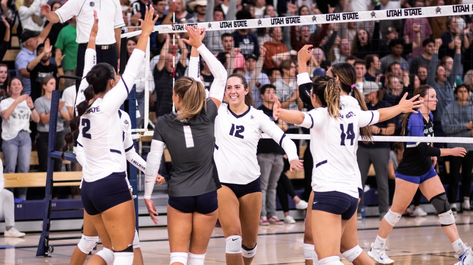 Utah State Volleyball Sweeps Nevada in Reno - Utah State University ...