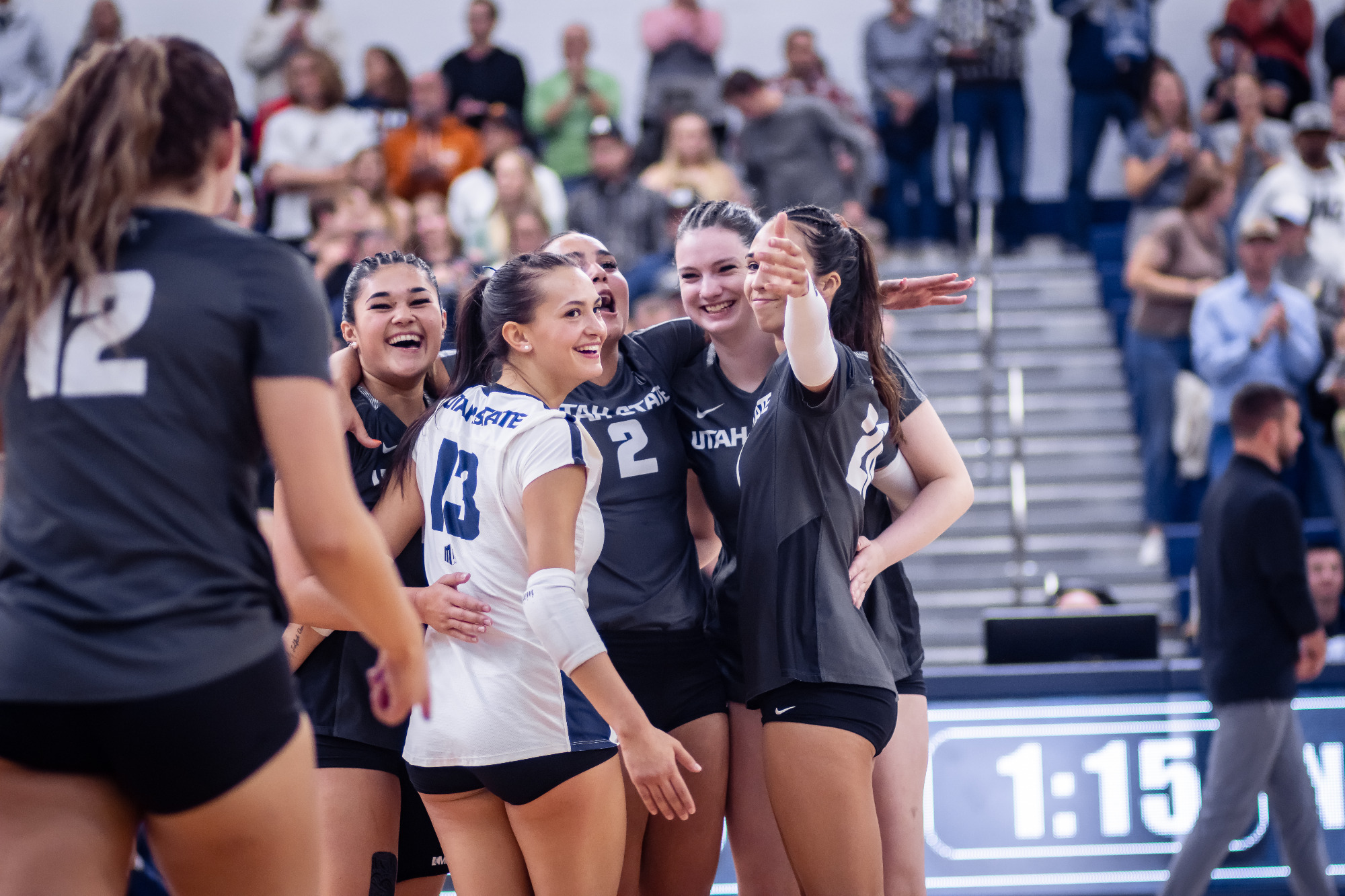 Utah State Volleyball Sweeps Nevada at Home - Utah State University ...