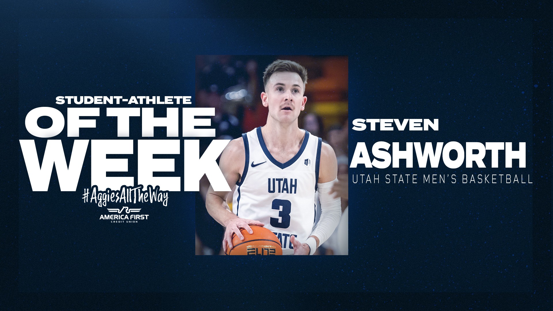 Steven Ashworth Named America First Credit Union USU Student-Athlete of ...