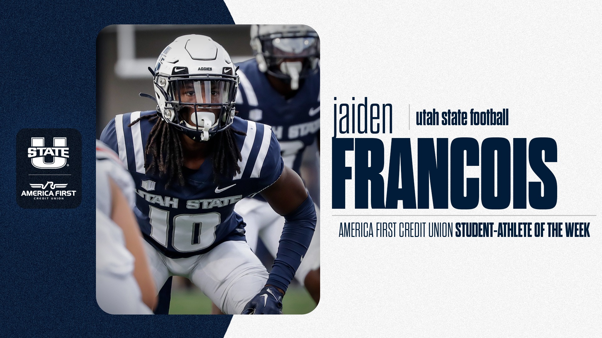 Football’s Jaiden Francois Named America First Credit Union USU Student ...