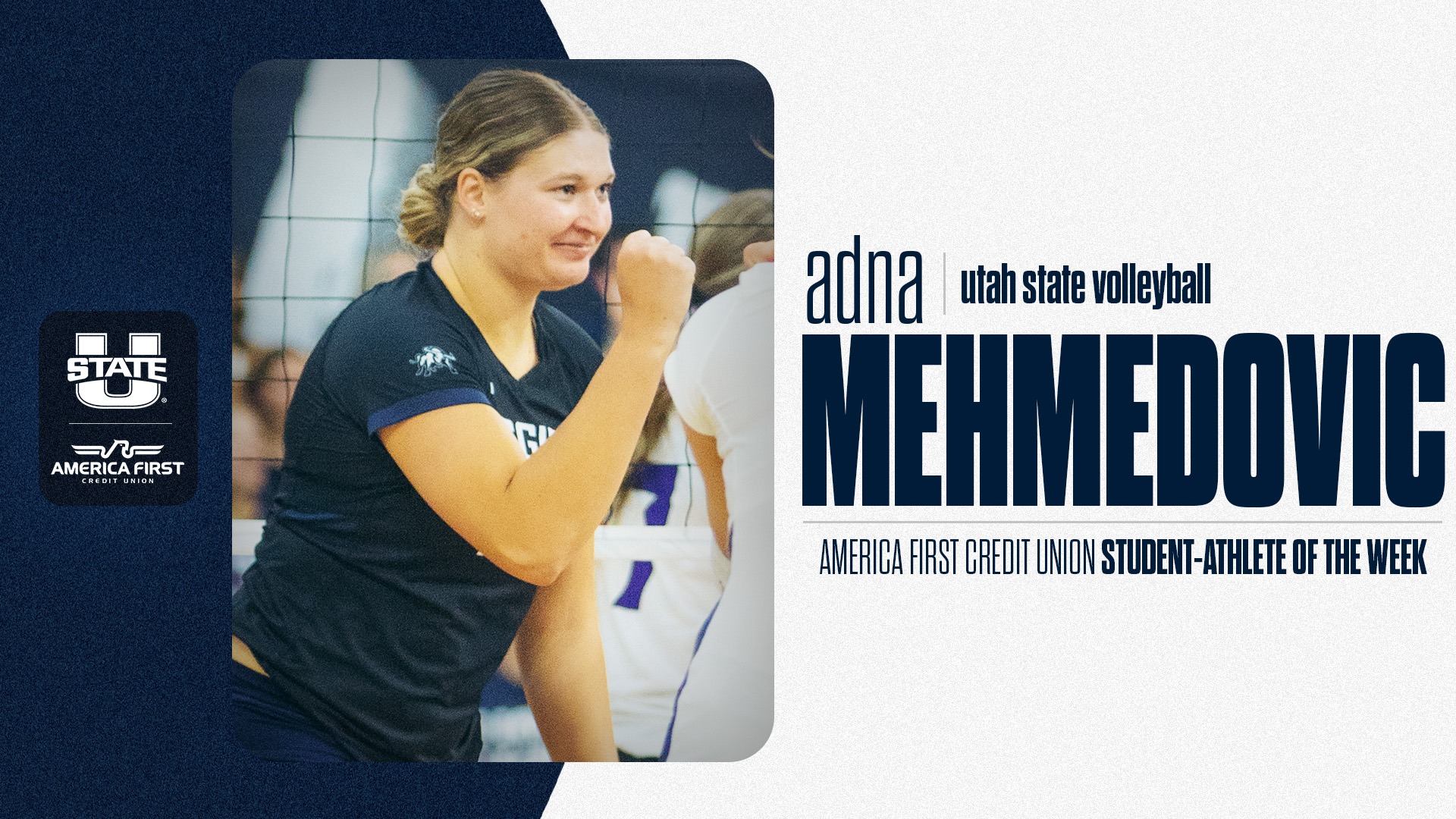 Volleyball’s Adna Mehmedovic Named America First Credit Union USU ...