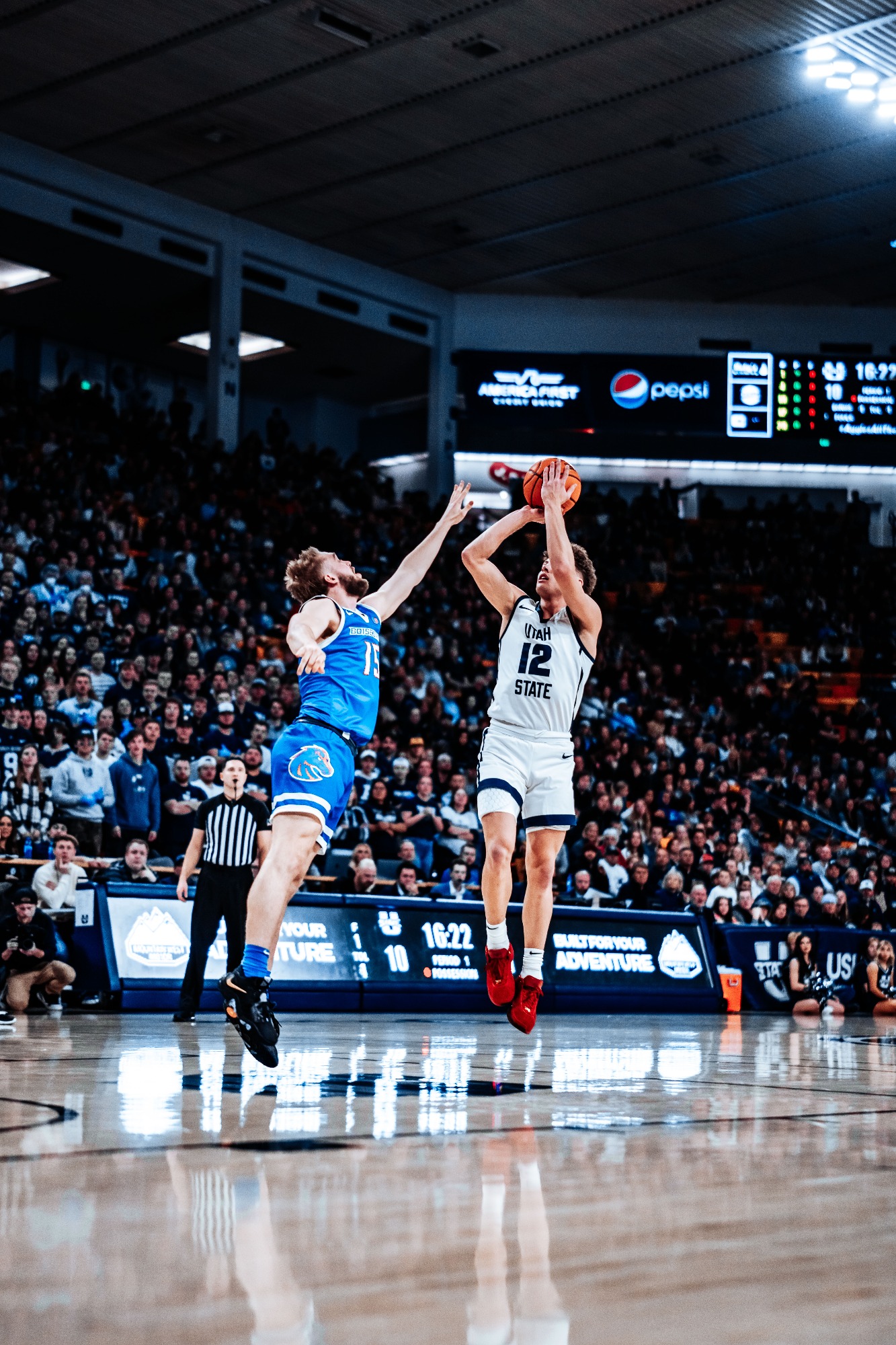 No. 22 Utah State Men’s Basketball Takes Down Boise State 80-61 - Utah ...