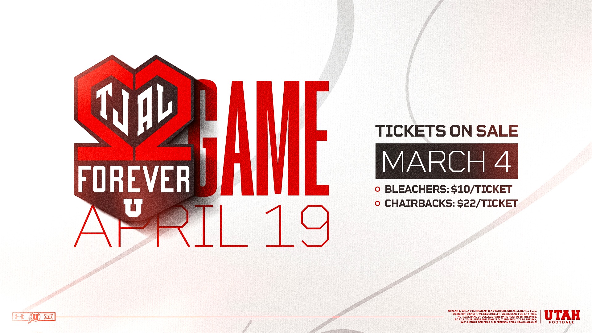 Utah Football Announces 22 Forever Game Date, Spring Practices ...