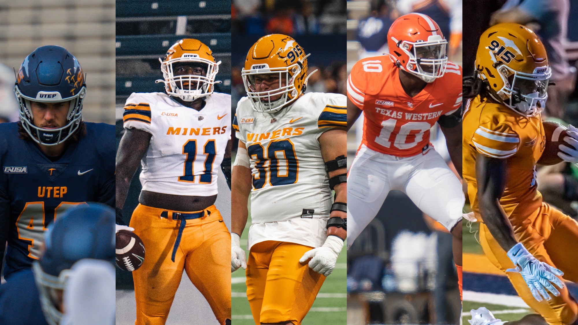 Five Miners Named to Dave Campbell’s Football All-Texas Team - UTEP Miners