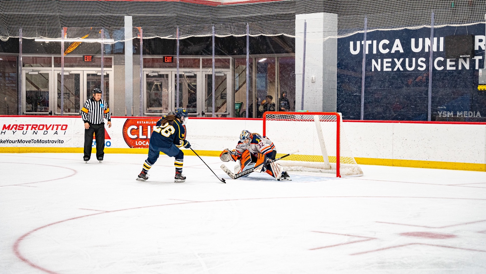 The No. 10 Utica Women's Hockey Team Defeats Oswego - Utica University ...