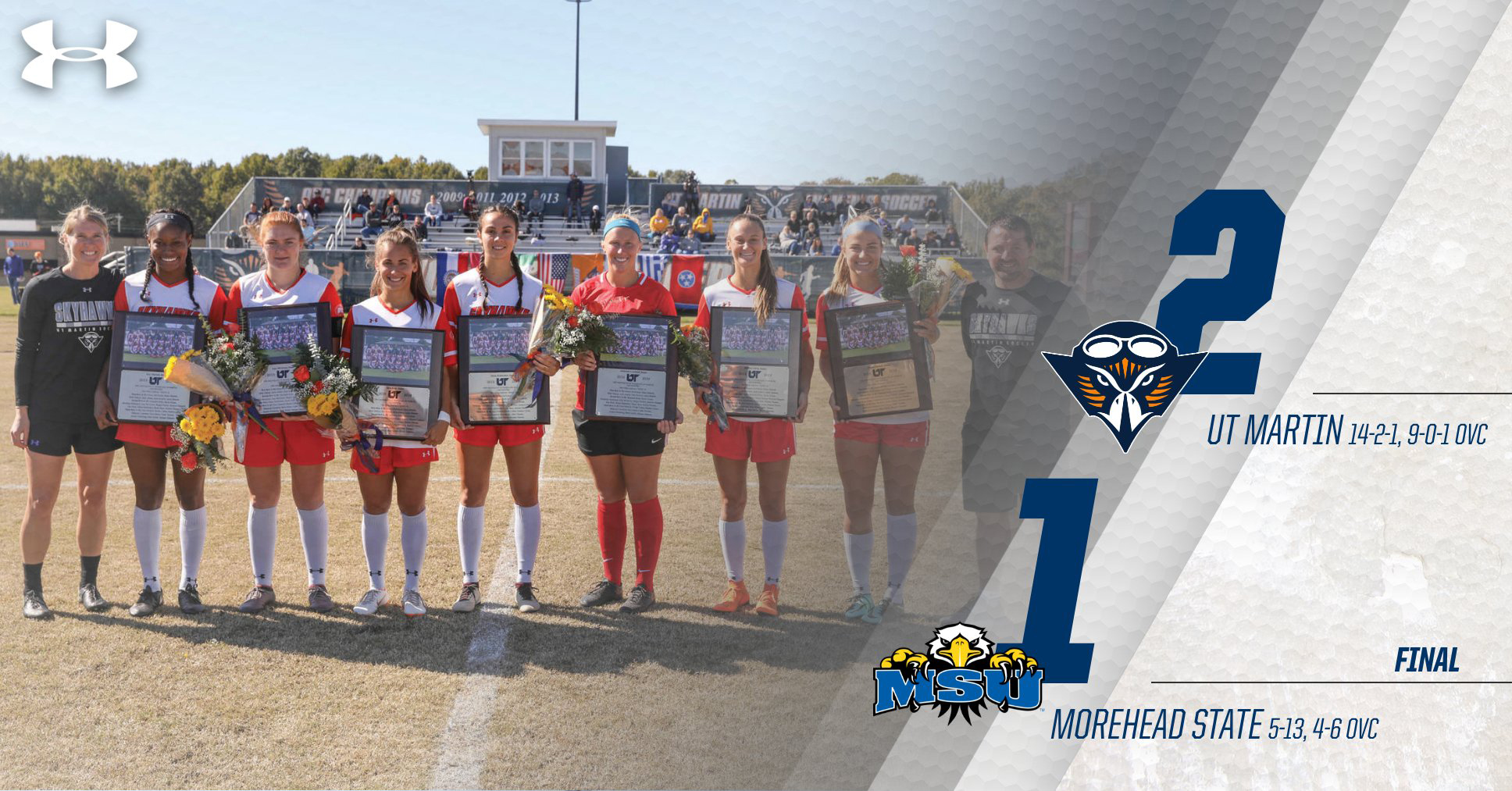 SOCCER SKYHAWKS SOAR AS SENIOR DUO LIFTS UTM PAST MOREHEAD STATE 2-1 ...