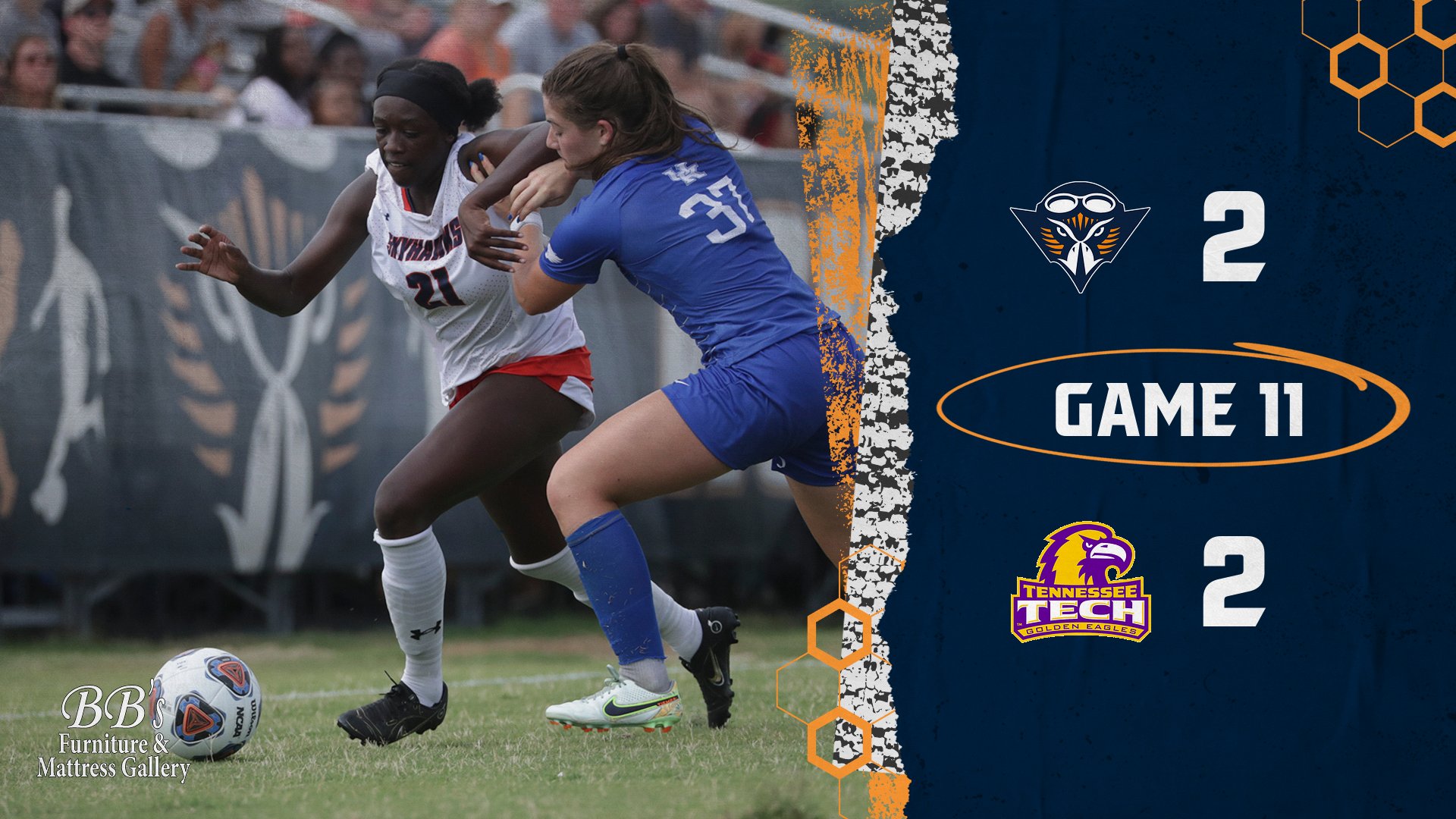 UT MARTIN SOCCER PUSHES UNBEATEN OVC FOE TENNESSEE TECH TO 2-2 DRAW ...