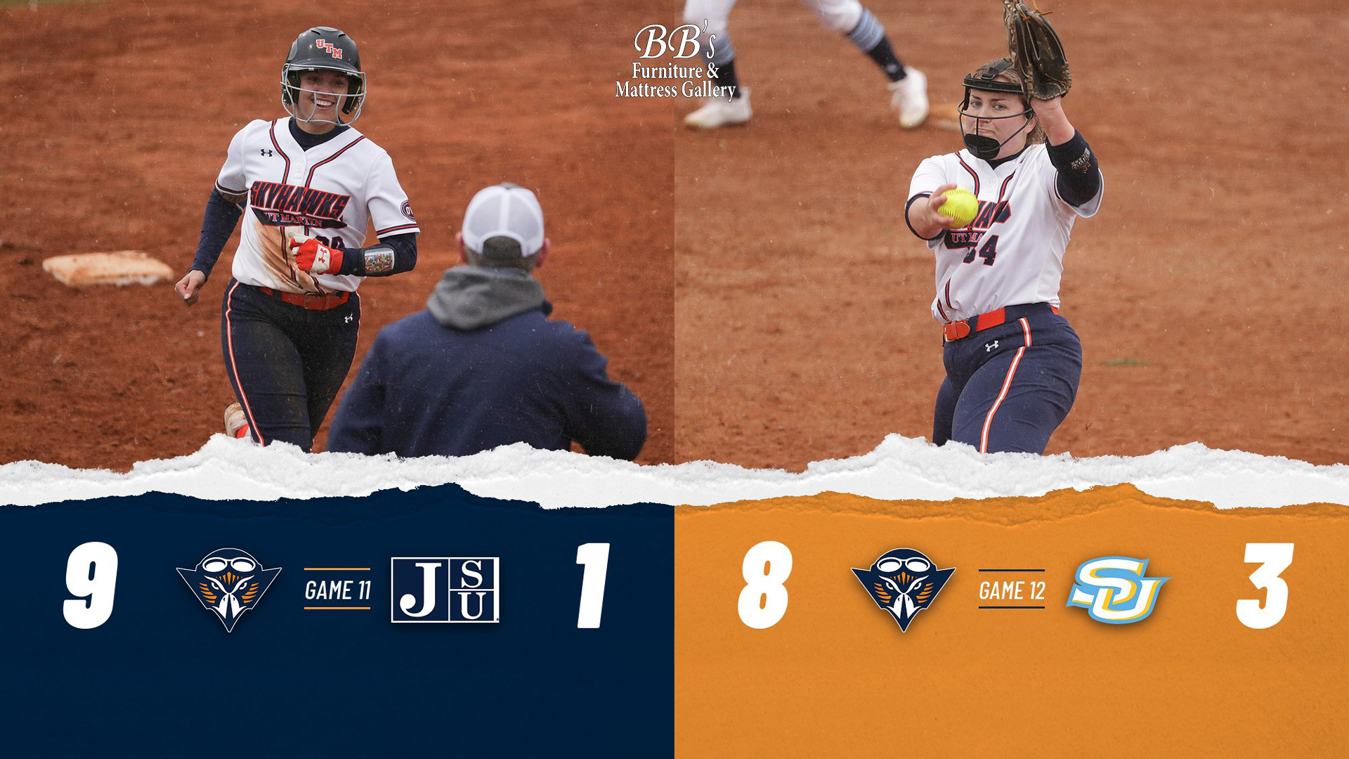 SKYHAWK SOFTBALL FINDS OFFENSIVE GROOVE TO SWEEP JACKSON STATE AND ...
