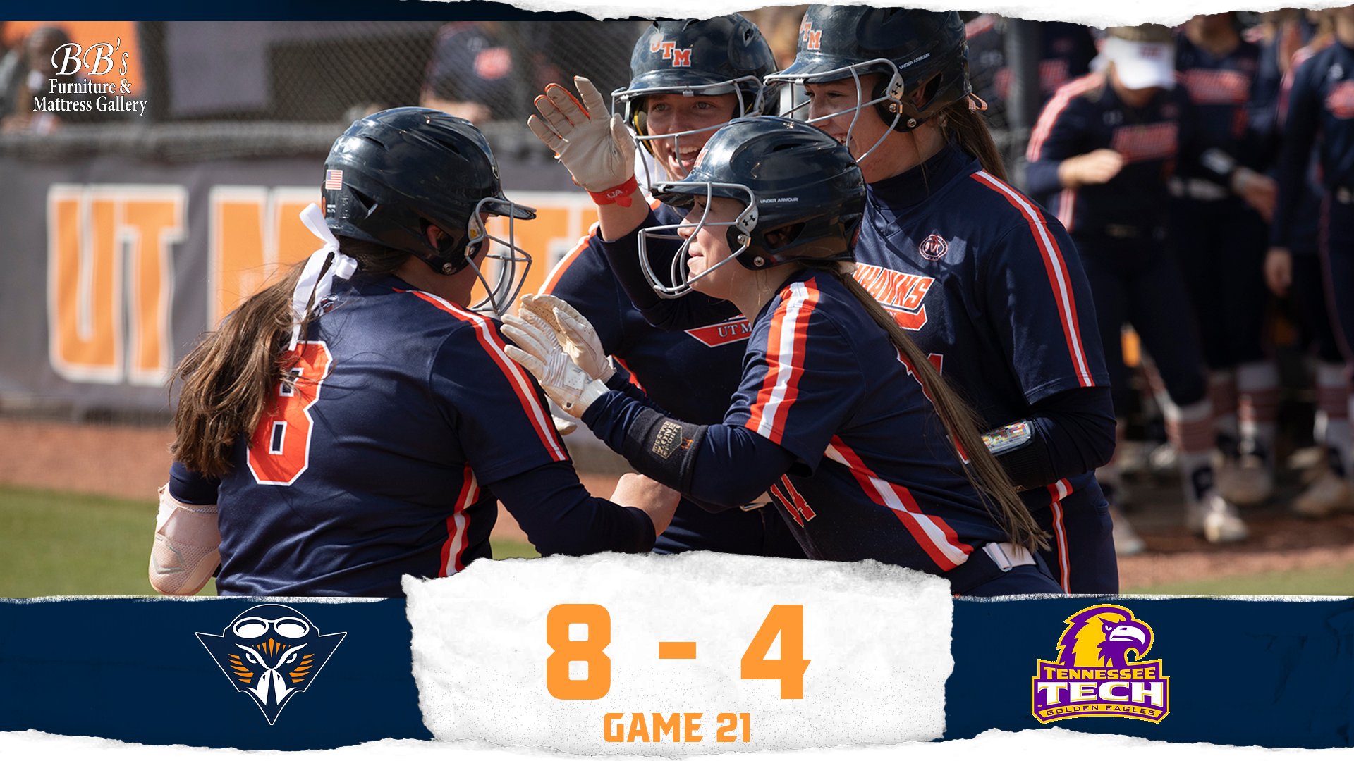 UT MARTIN SOFTBALL SLUGS ITS WAY TO 8-4 WIN OVER TENNESSEE TECH IN OVC ...