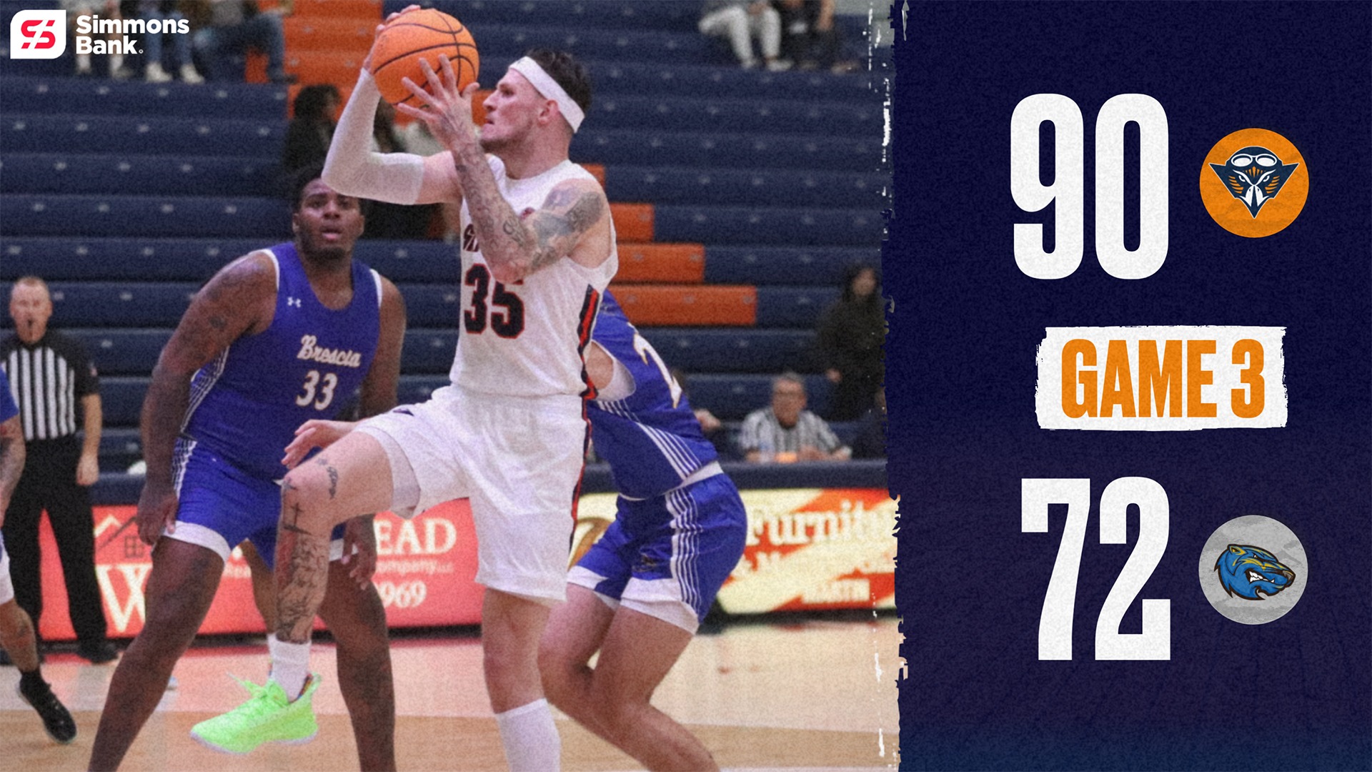 CREWS’ BIG OUTING SETS TONE FOR 90-72 SKYHAWK MEN’S HOOPS VICTORY OVER ...