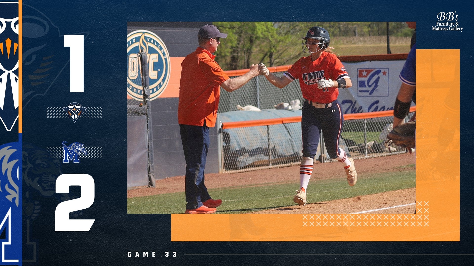 UT MARTIN SOFTBALL CAN’T COMPLETE COMEBACK AGAINST MEMPHIS - UTM Athletics