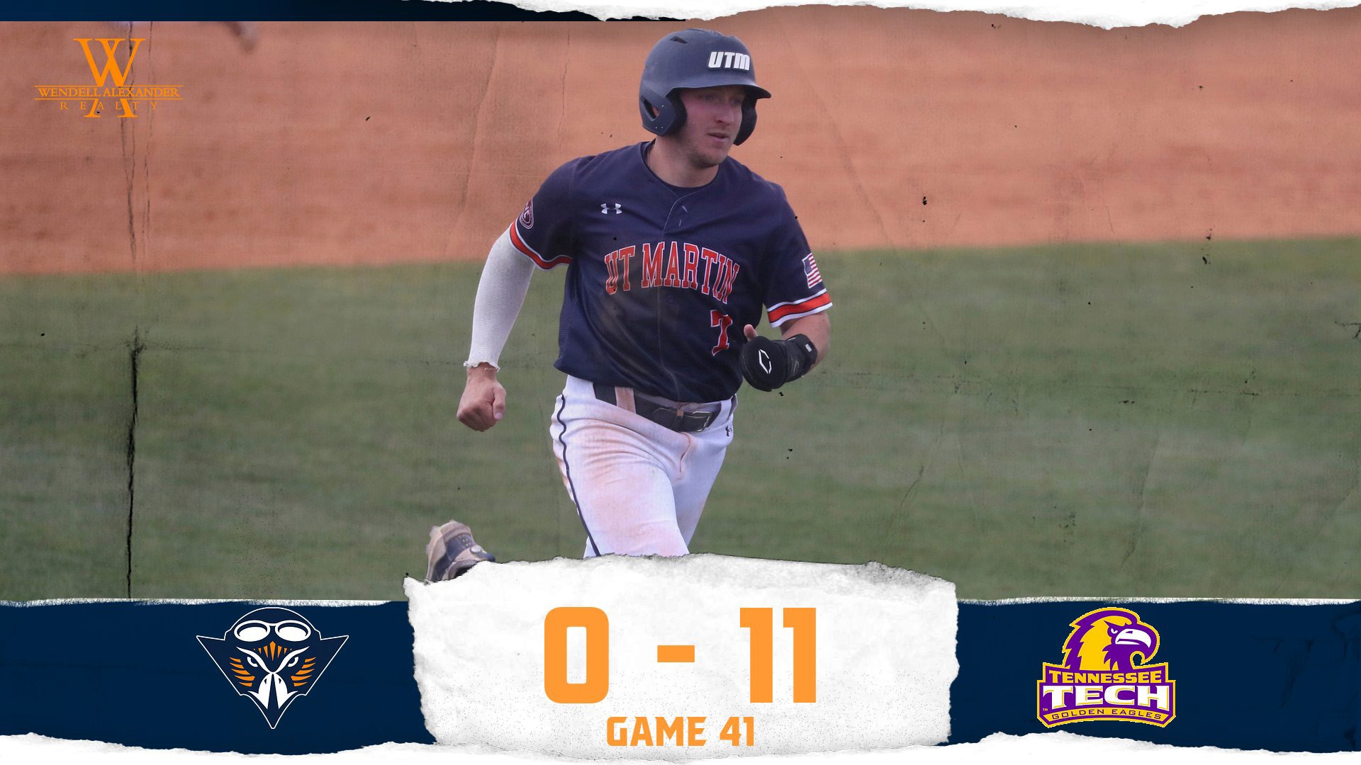 SKYHAWK BASEBALL FALLS IN SERIES FINALE AT TENNESSEE TECH - UTM Athletics