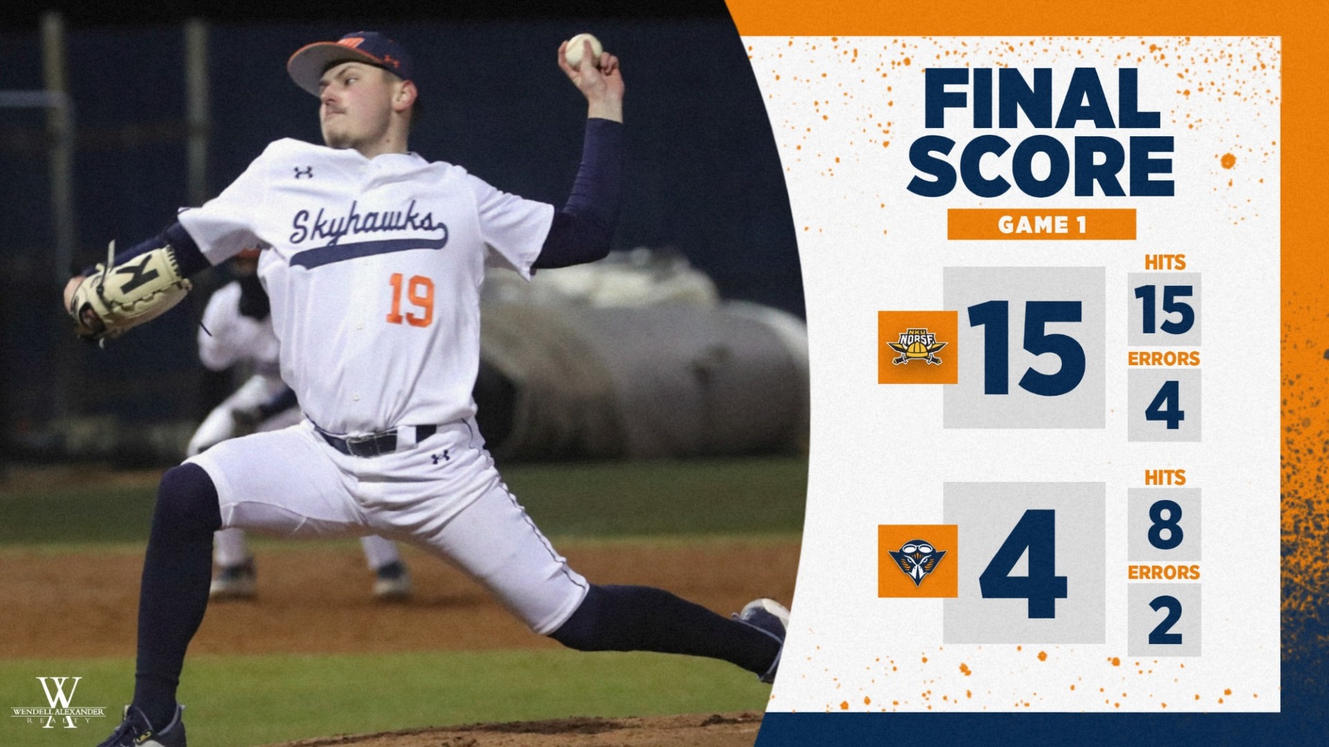 SKYHAWK BASEBALL FALLS IN SEASON OPENER TO NORTHERN KENTUCKY; GAME 2 MOVED TO 1 P.M. - UTM Athletics