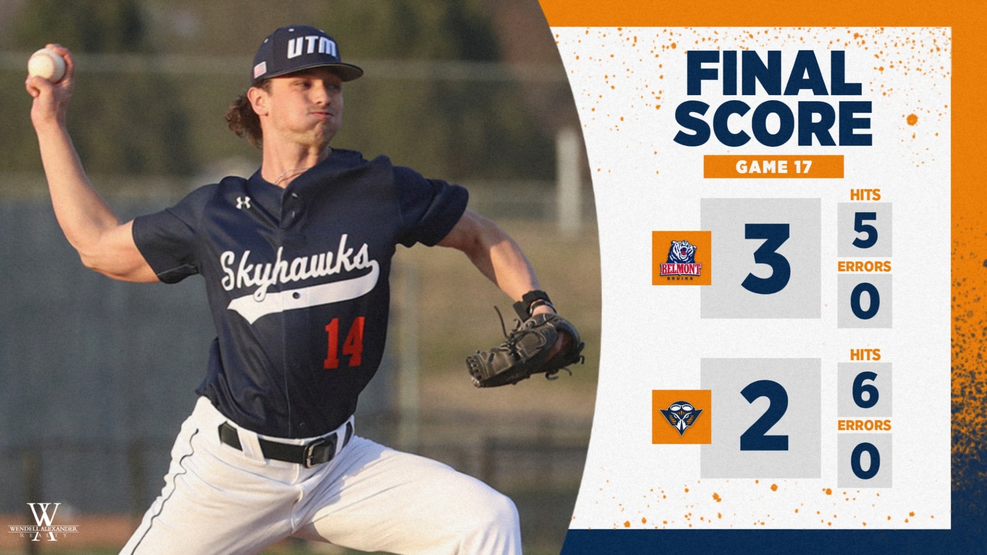 UT MARTIN BASEBALL HOMERS TWICE BUT DROPS ONE-RUN CONTEST AT BELMONT ...