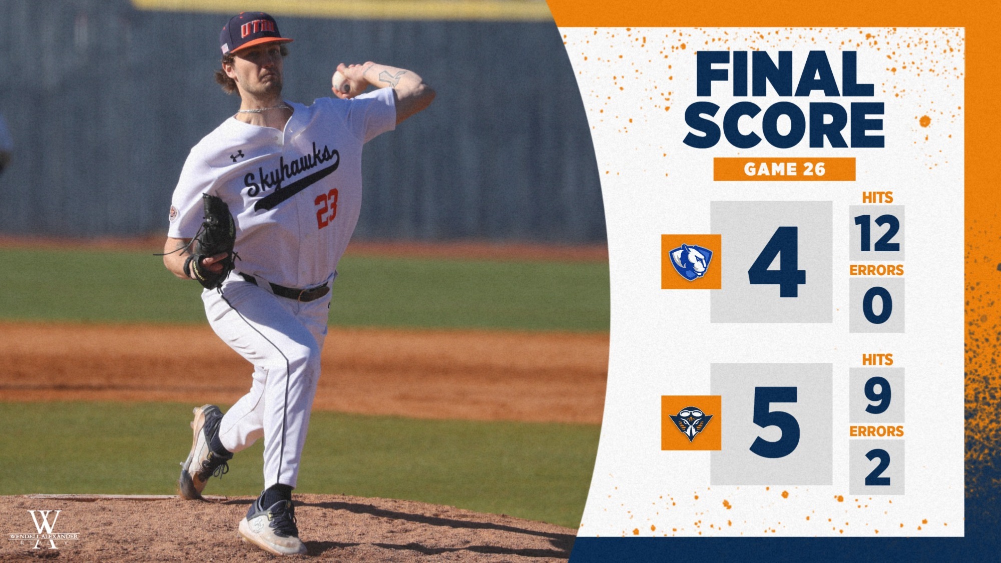 BEAMAN WALKS OFF EASTERN ILLINOIS TO SECURE A 5-4 VICTORY FOR SKYHAWK ...