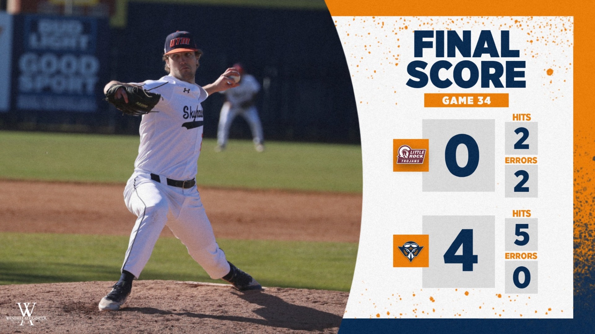WALTON SETS TONE AS UT MARTIN BASEBALL BLANKS LITTLE ROCK IN 4-0 SERIES ...