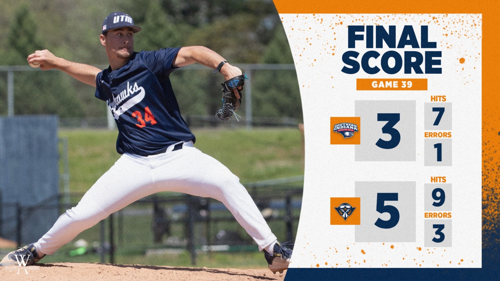 SKYHAWK BASEBALL CLINCHES SERIES AGAINST SOUTHERN INDIANA WITH 5-3 ...