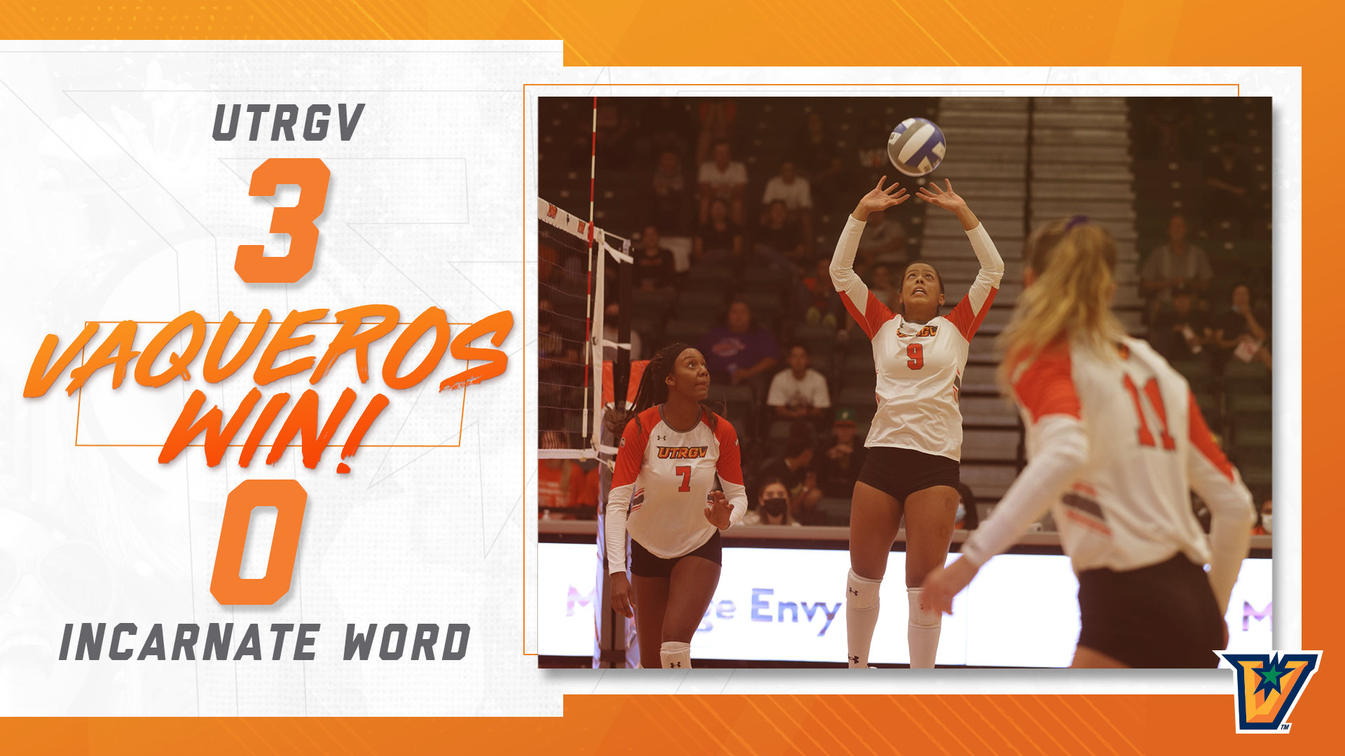 Volleyball Sweeps Incarnate Word - UTRGV Athletics