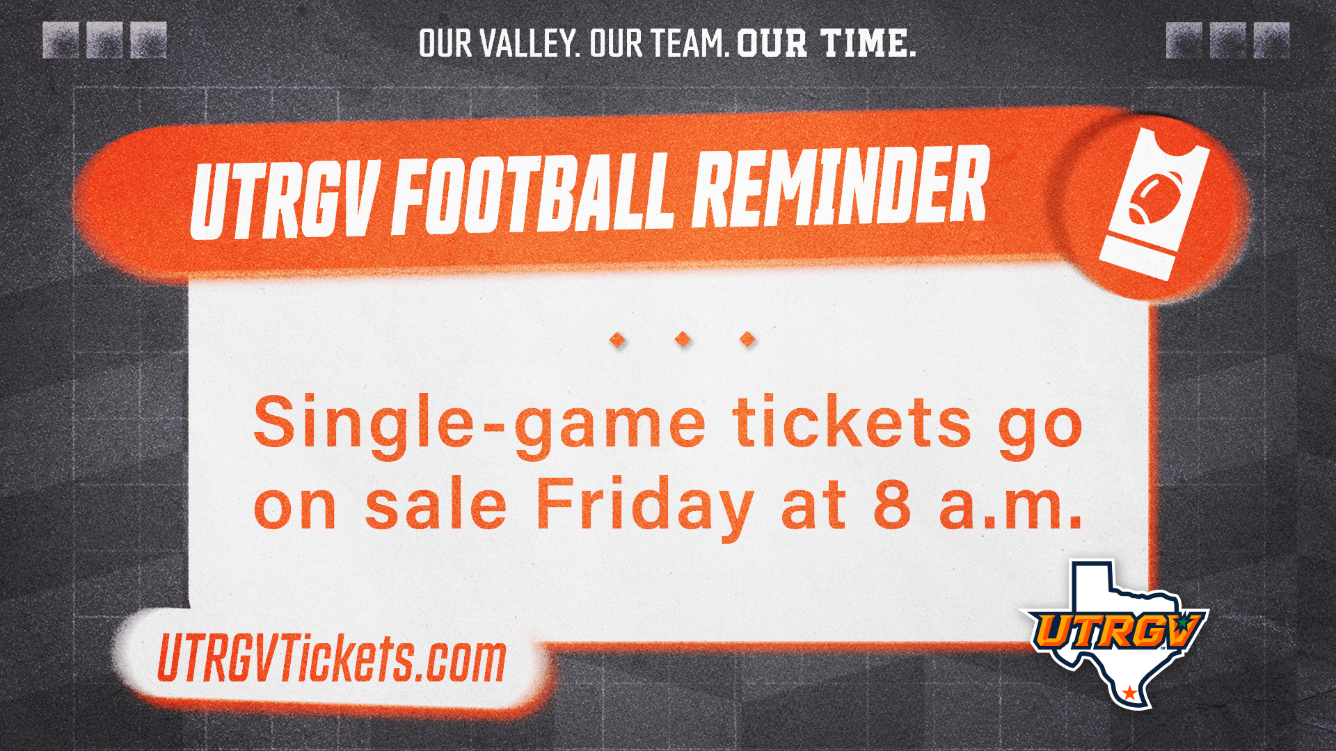 UTRGV Athletics Announces Football Game Day Information - UTRGV Athletics