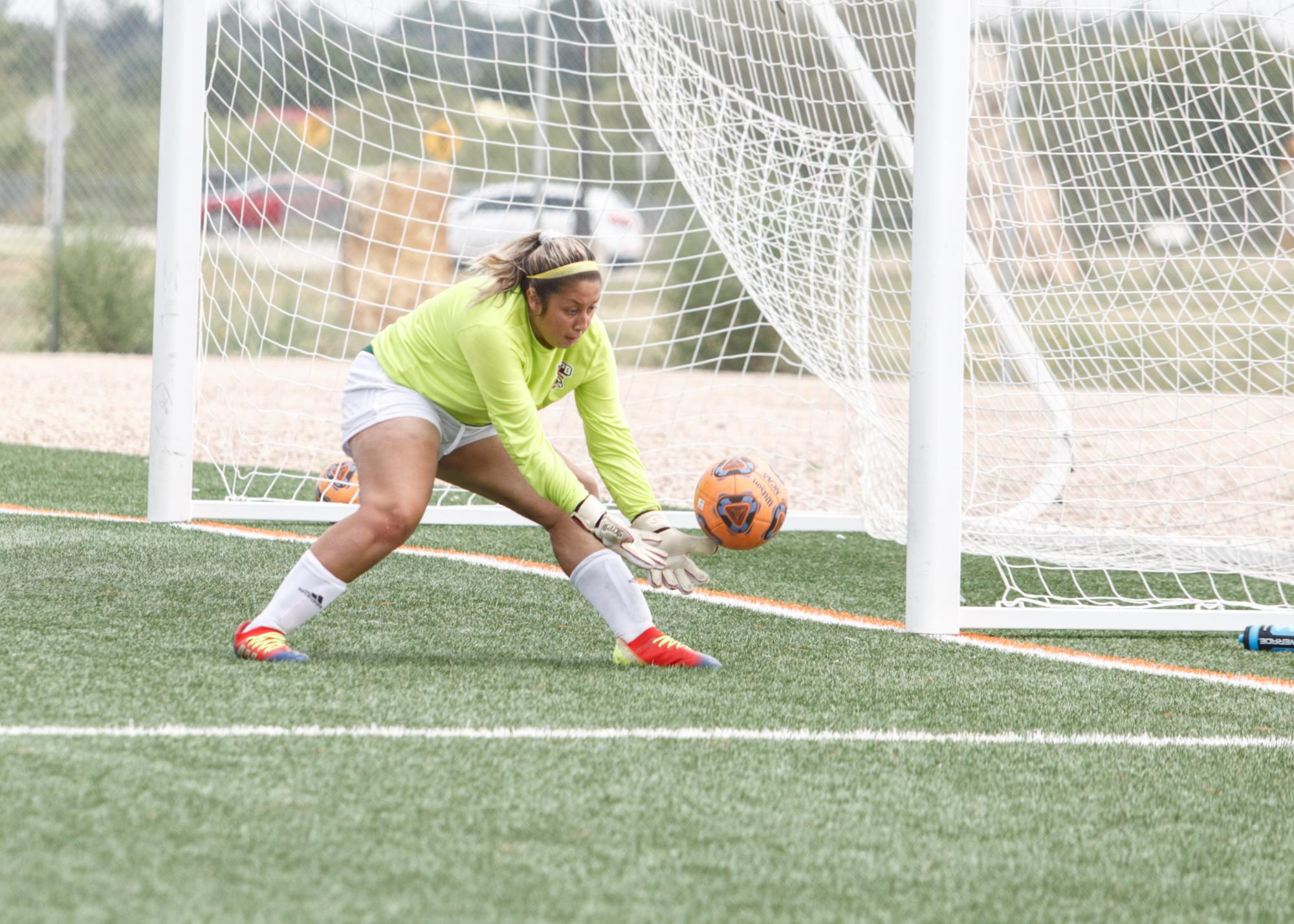 Franco Makes Five Saves in First Falcon Start - UTPB Athletics