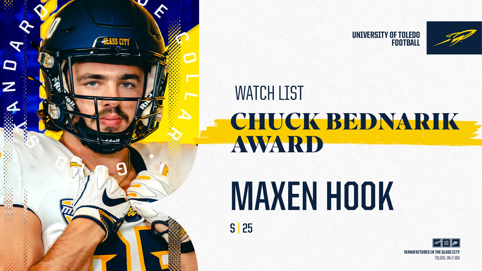 Maxen Hook Named to Bronko Nagurski Award Watch List - University of ...