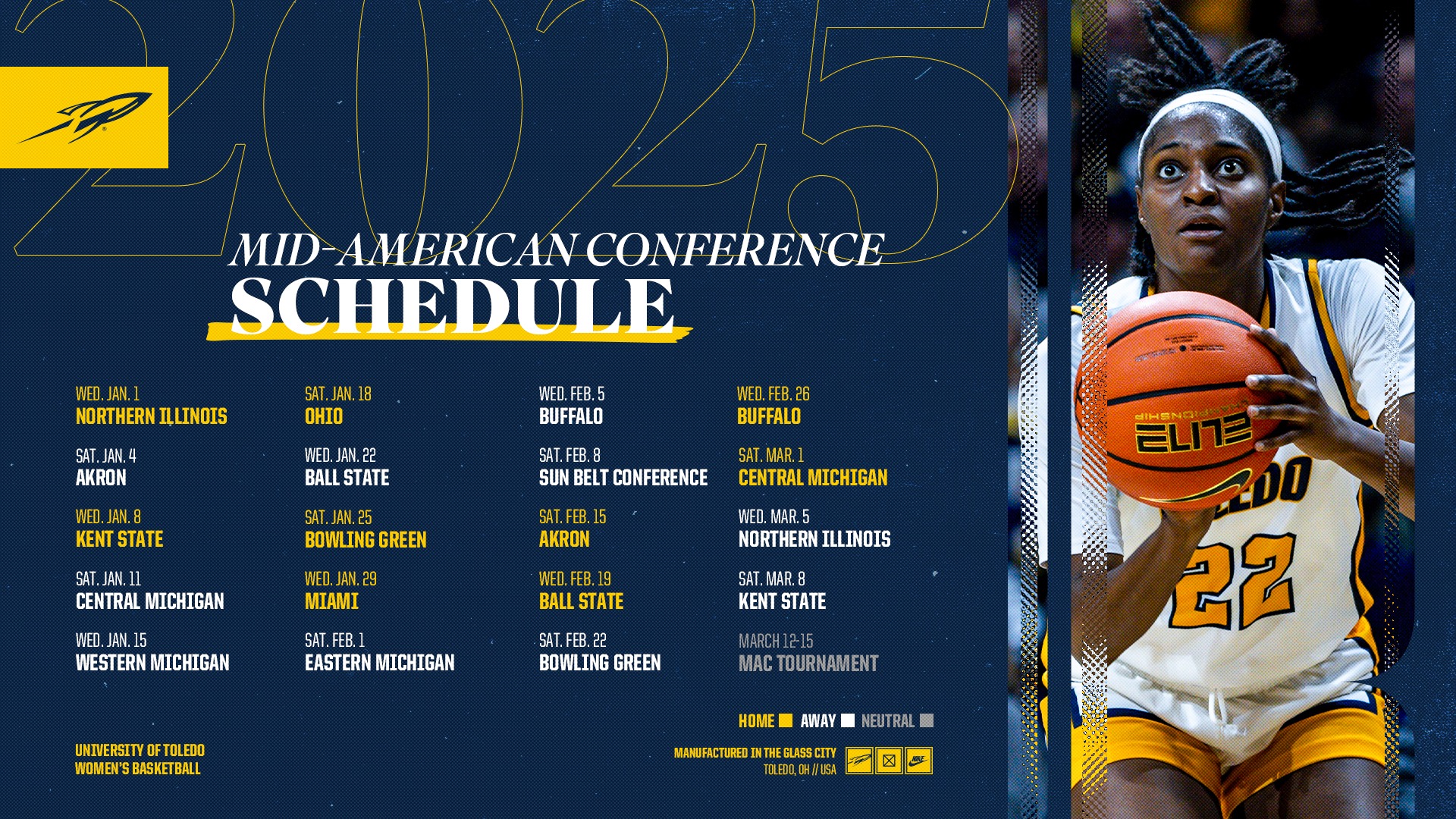 Toledo Unveils 2024-25 Non-Conference Schedule - University of Toledo ...