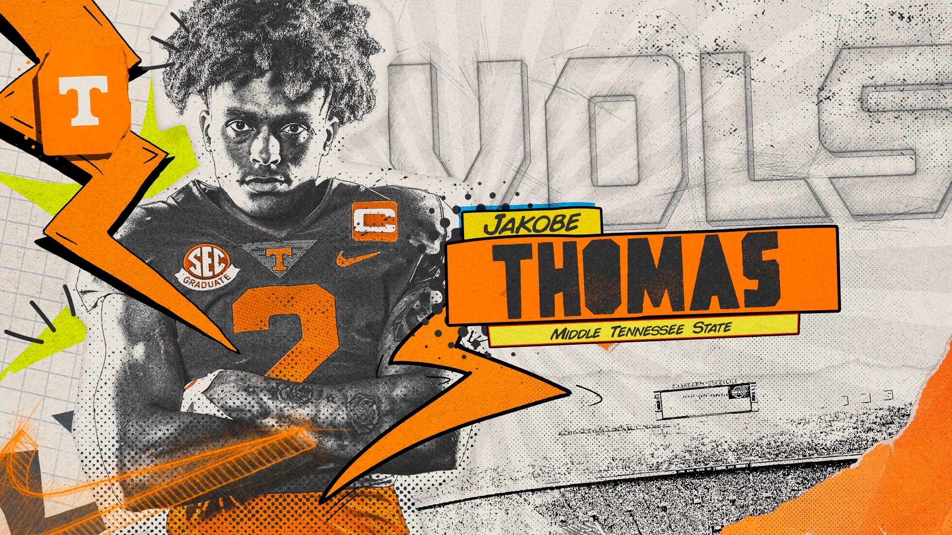 Jakobe Thomas - Football - University of Tennessee Athletics