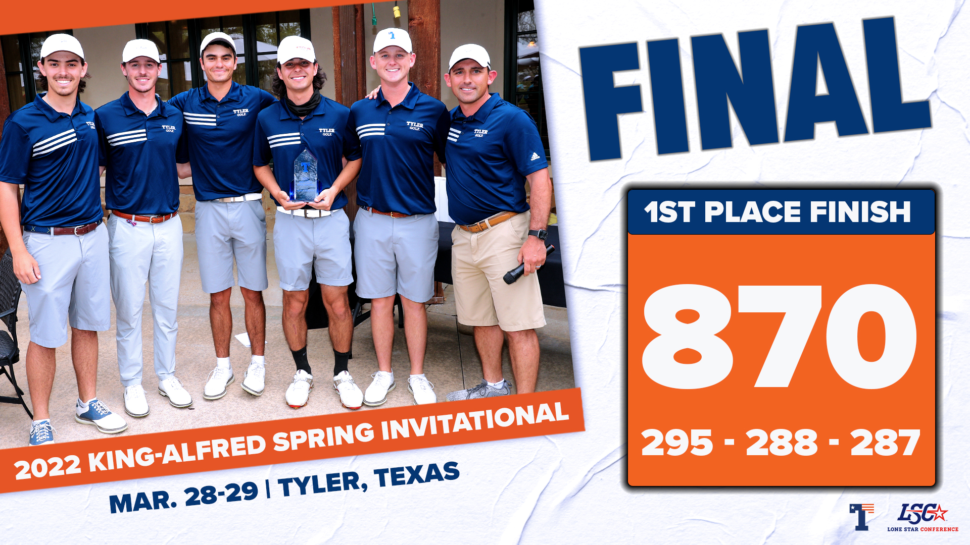 UT Tyler Wins 2022 King-Alfred Spring Invitational Title - University ...