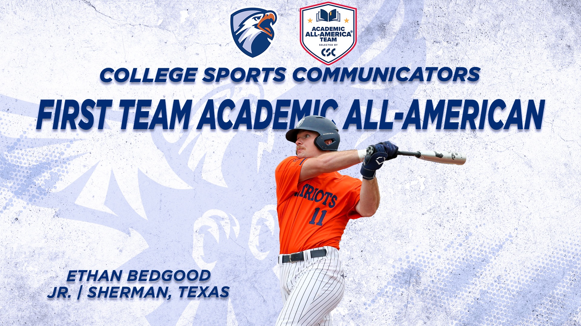 Bedgood Earns CSC Academic All-American Honors - University of Texas at ...