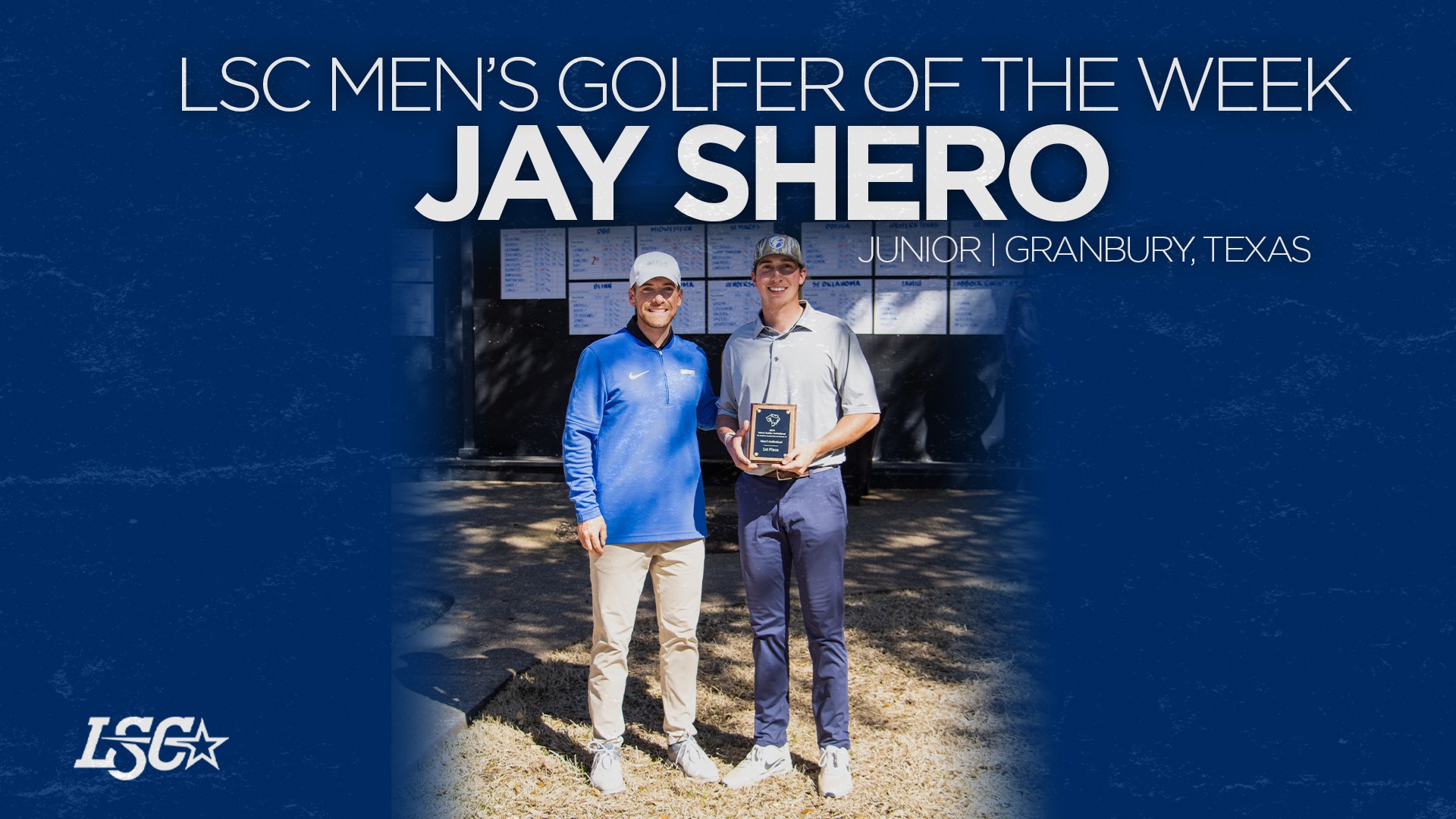 Shero Claims Lone Star Conference Golfer of the Week Award - University ...