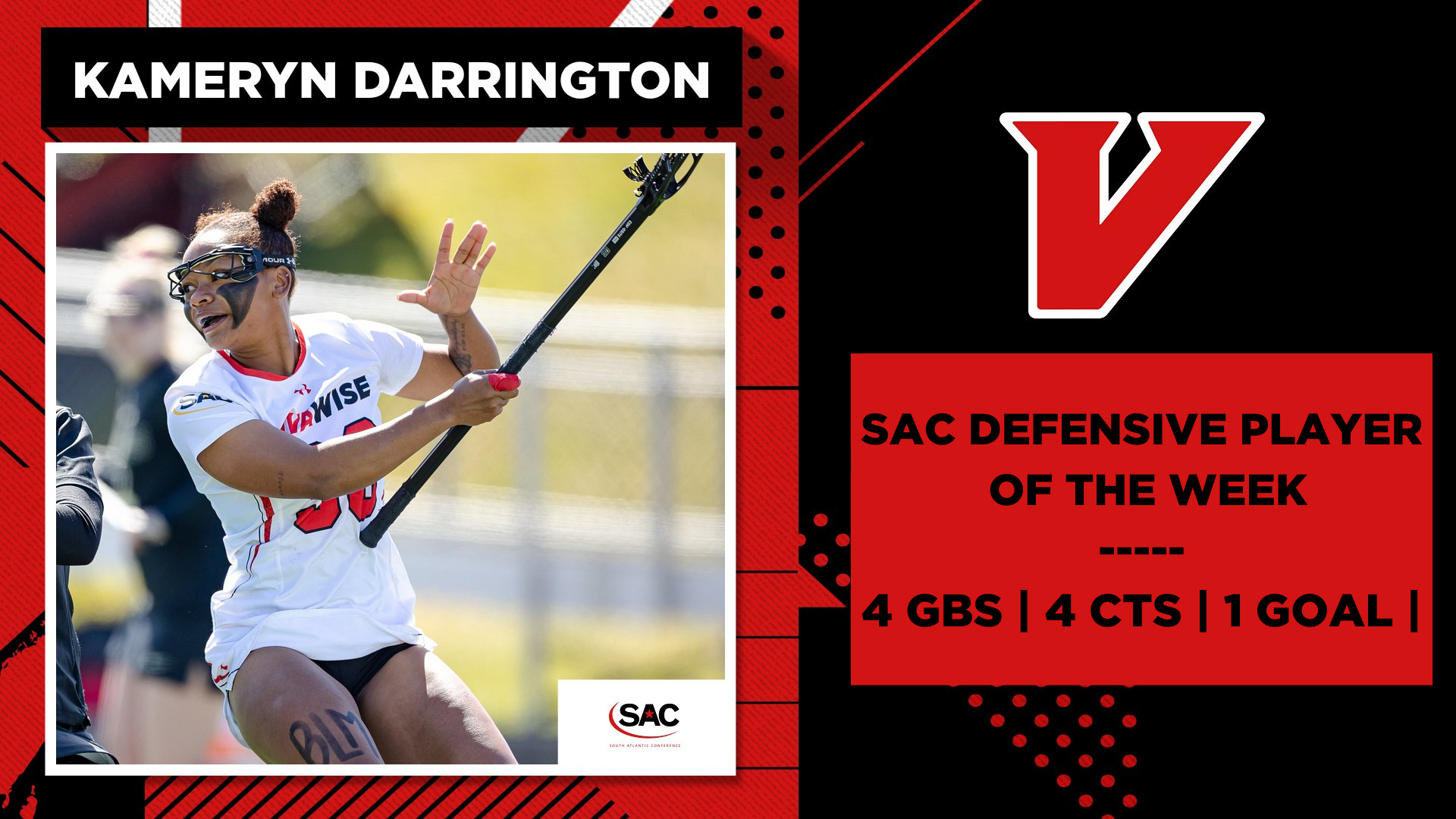 DARRINGTON NAMED SAC DEFENSIVE PLAYER OF THE WEEK - The University of ...