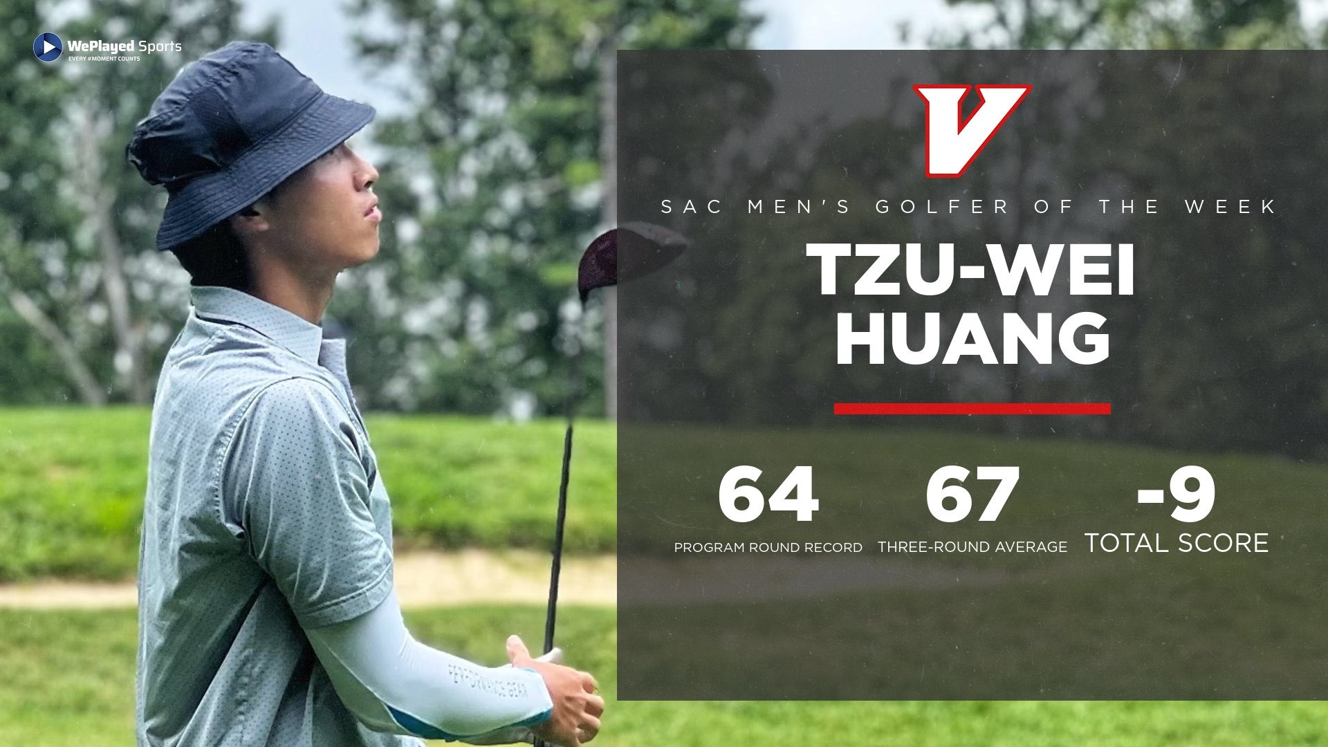 HUANG NAMED SAC MEN'S GOLFER OF THE WEEK - The University of Virginia's ...