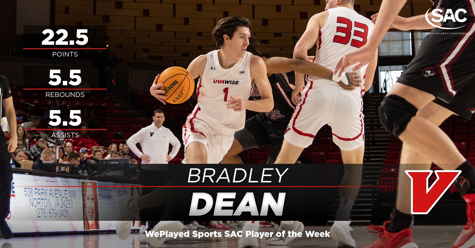 Bradley Dean Named to All-SAC First Team, Evan Ramsey Named Second Team All-SAC and Anderson ...