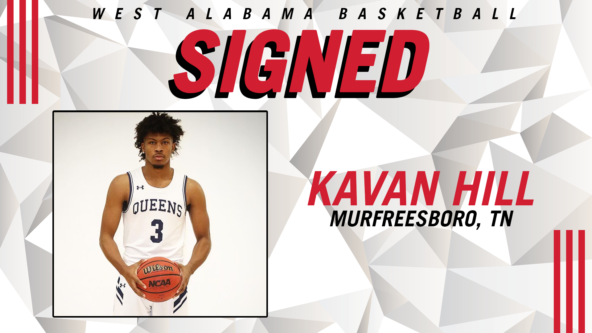 Hill Transfers to UWA Basketball - University of West Alabama Athletics