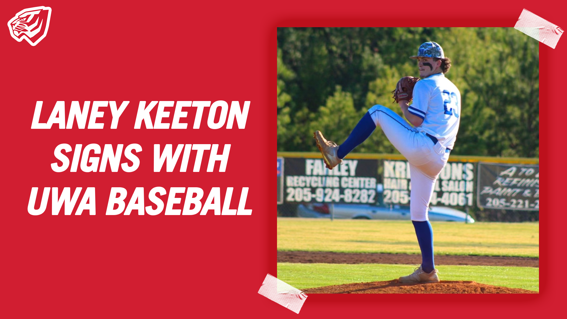 West Alabama Baseball Signs Laney Keeton - University of West Alabama ...