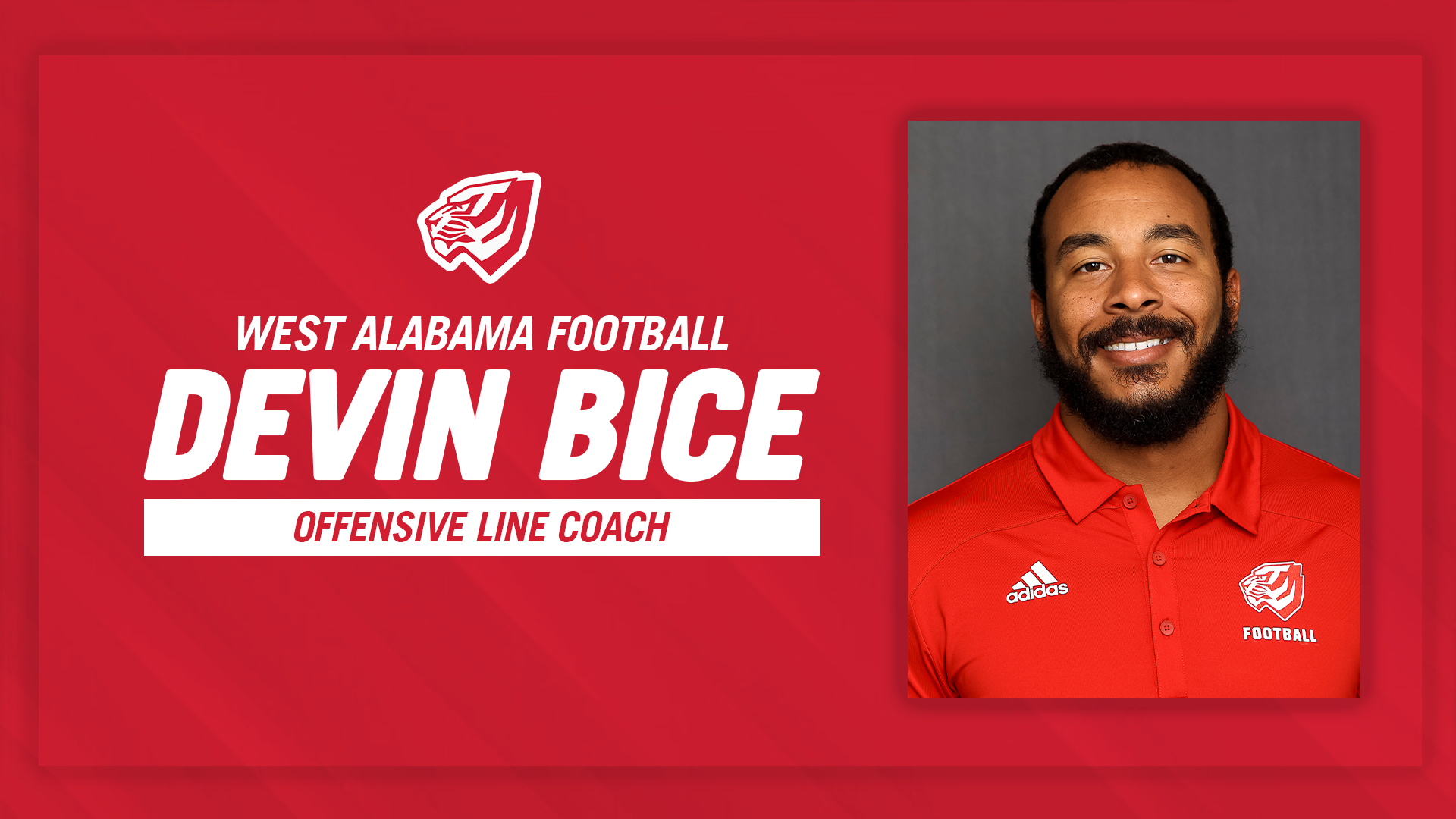 Bice Joins UWA Football Coaching Staff - University of West Alabama ...