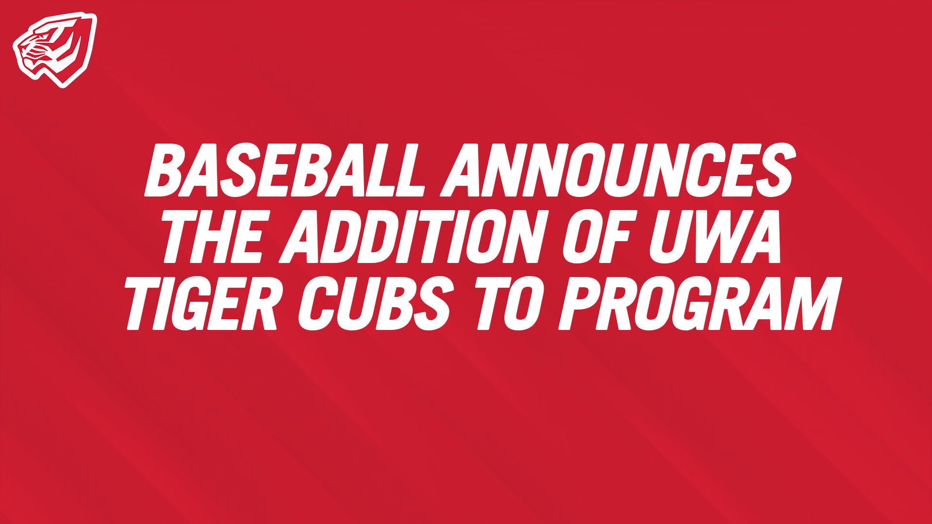 Baseball Announces the Addition of UWA Tiger Cubs to Program ...