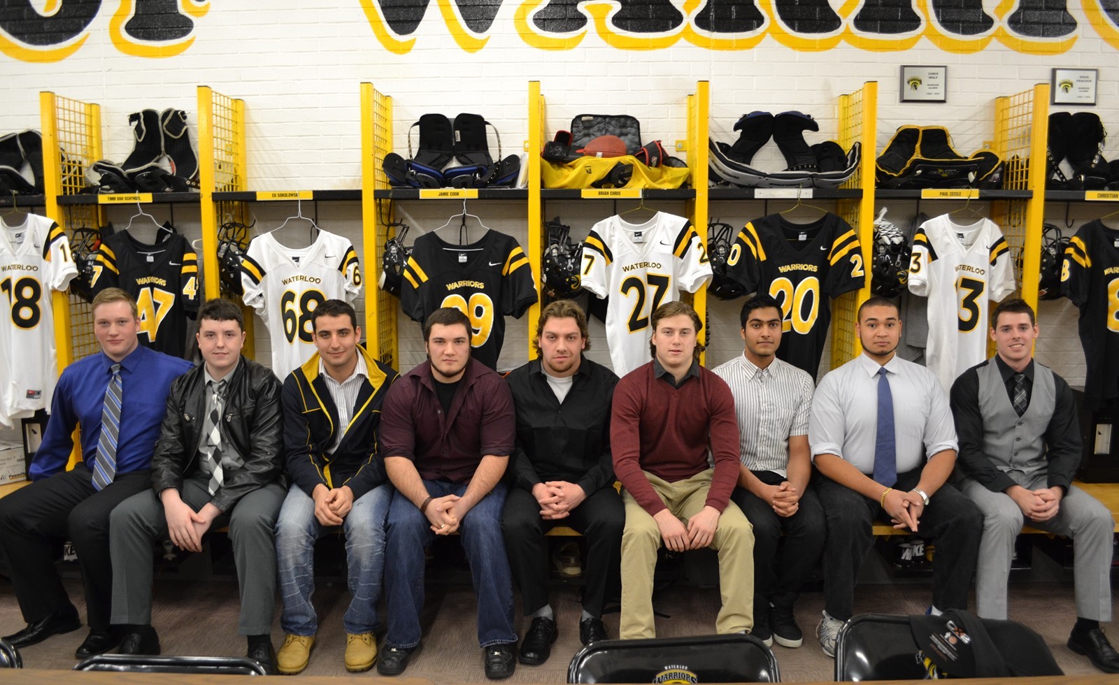 Warrior football introduce 2013 recruits - University of Waterloo Athletics