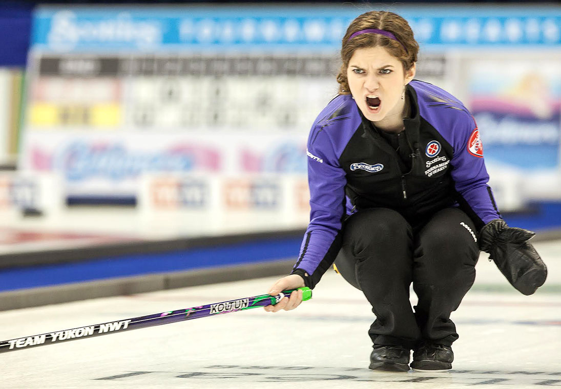 Women's curler Sarah Koltun competing in Scotties - University of ...