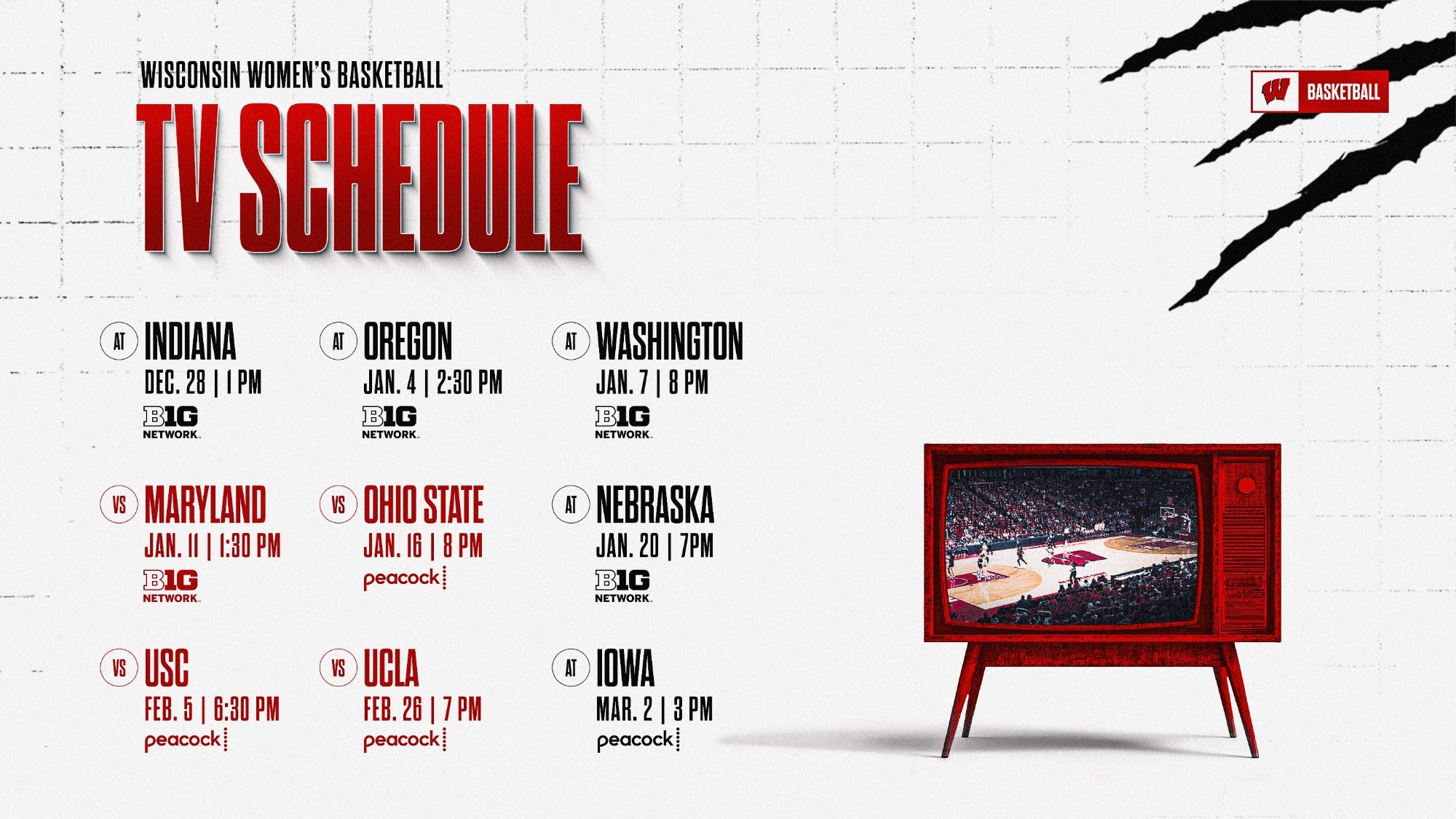 Wisconsin women's basketball releases complete 2024-25 schedule ...