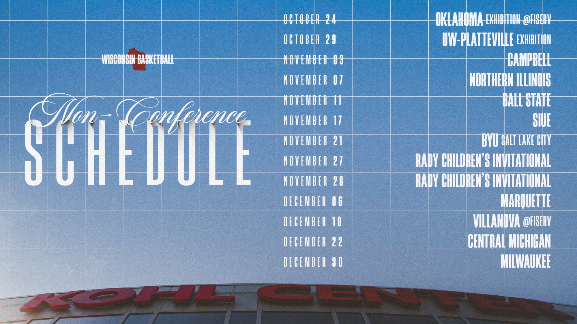 Wisconsin men's basketball announces 2025-26 Big Ten schedule ...